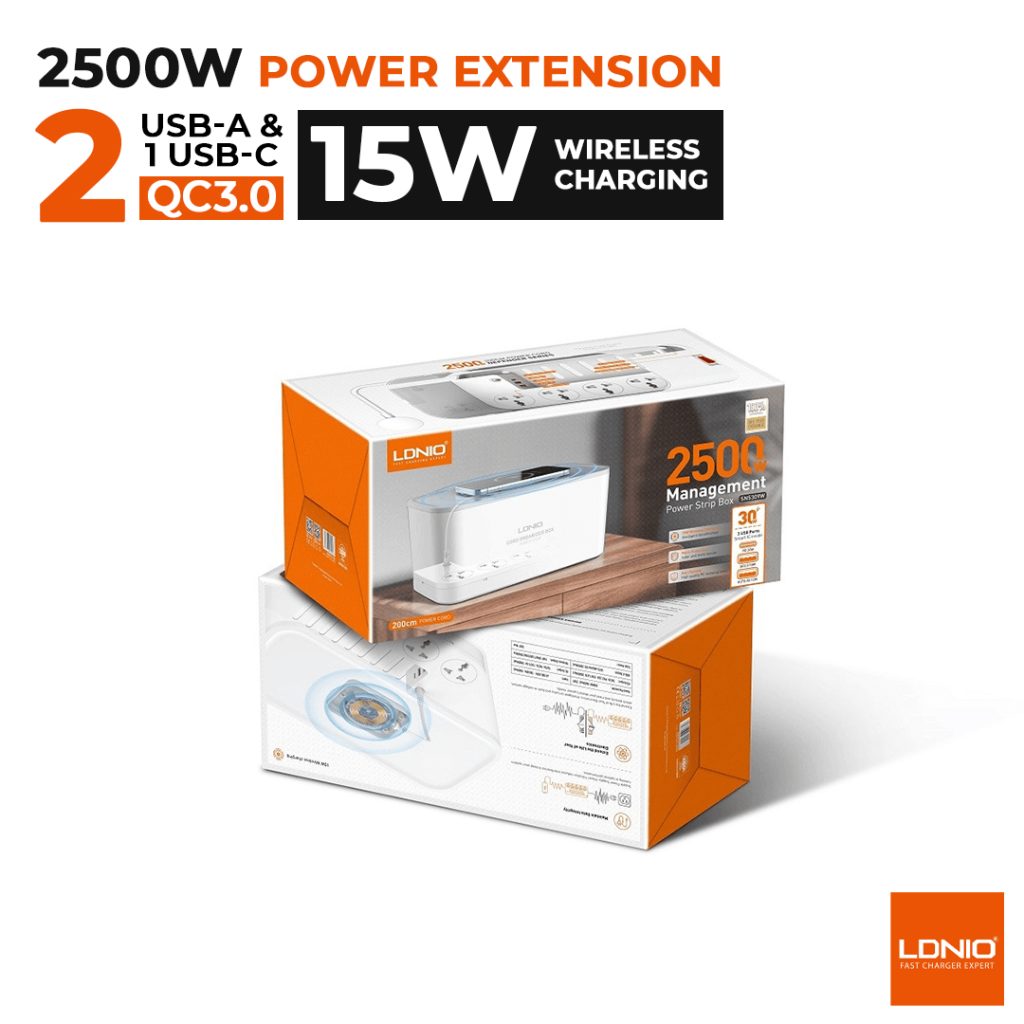 Ldnio Sn5311W Power Extension Box Price in Pakistan | XcessoriesHub